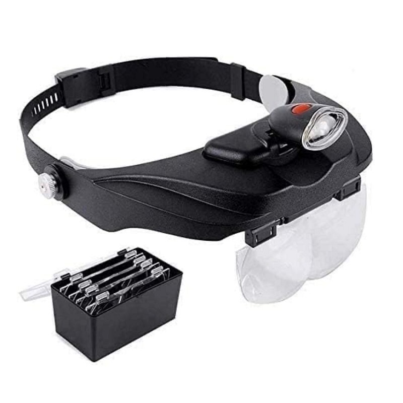 Lupa Vincha Con Varios Aumentos Y Luz Led Cod81001f - Camponac S.A.
