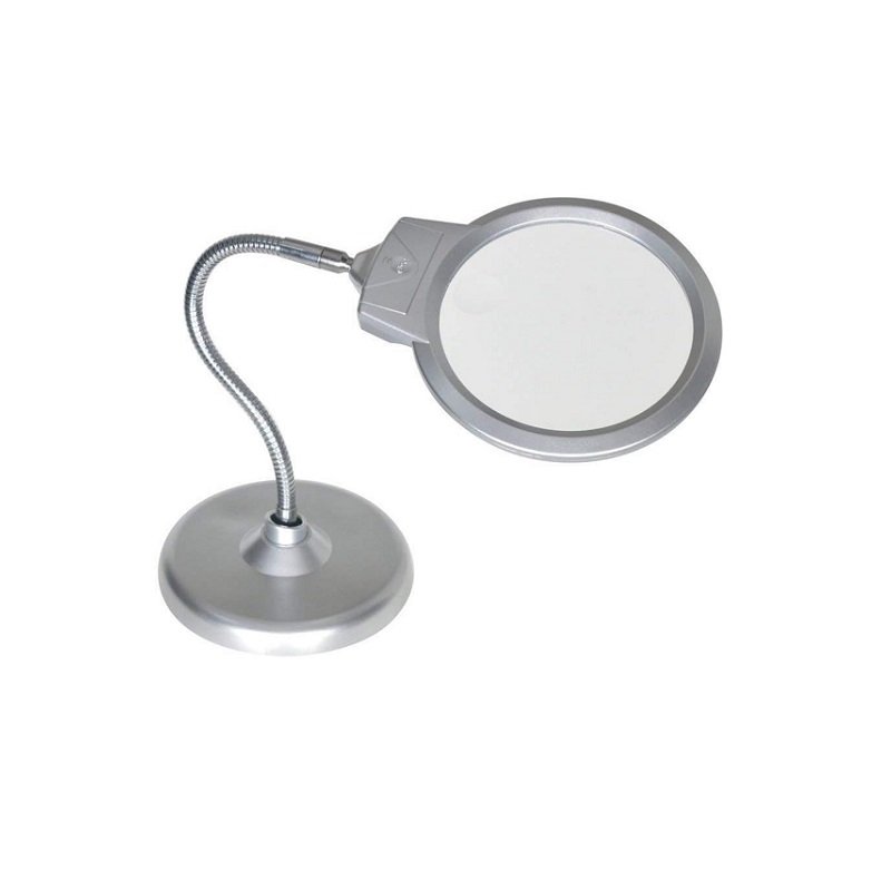 Lupa con base 2,5/5X + luz led CodMG4B5 - Camponac S.A.
